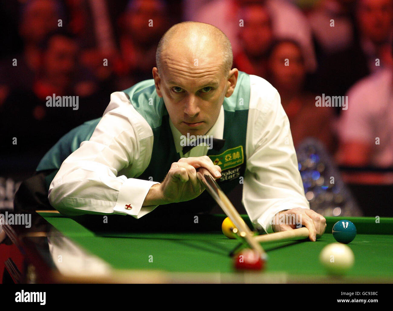 Peter Ebdon in action during the The Masters at Wembley Arena, London ...