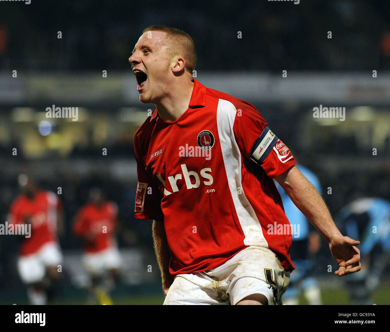 Charlton Athletic's Nicky Bailey celebrates scoring during the Coca ...