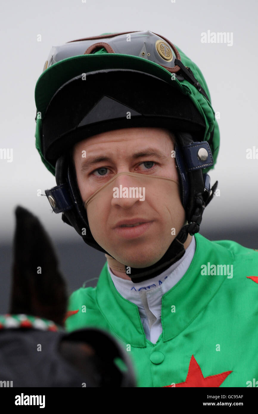 Horse Racing - Southwell Racecourse. Jockey Jerry O'Dwyer Stock Photo ...