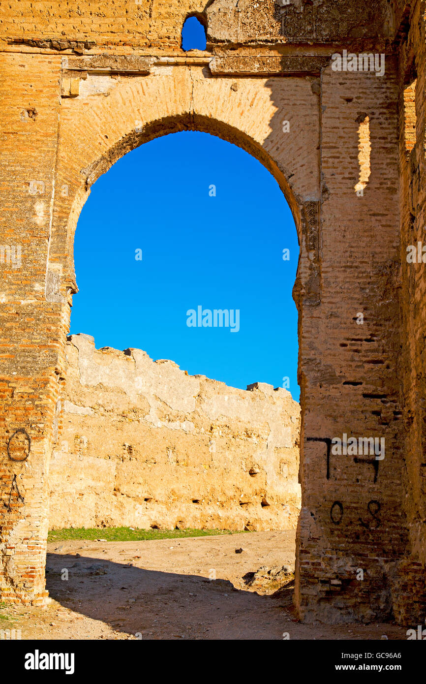 morocco arch in africa old construction the blue sky Stock Photo - Alamy