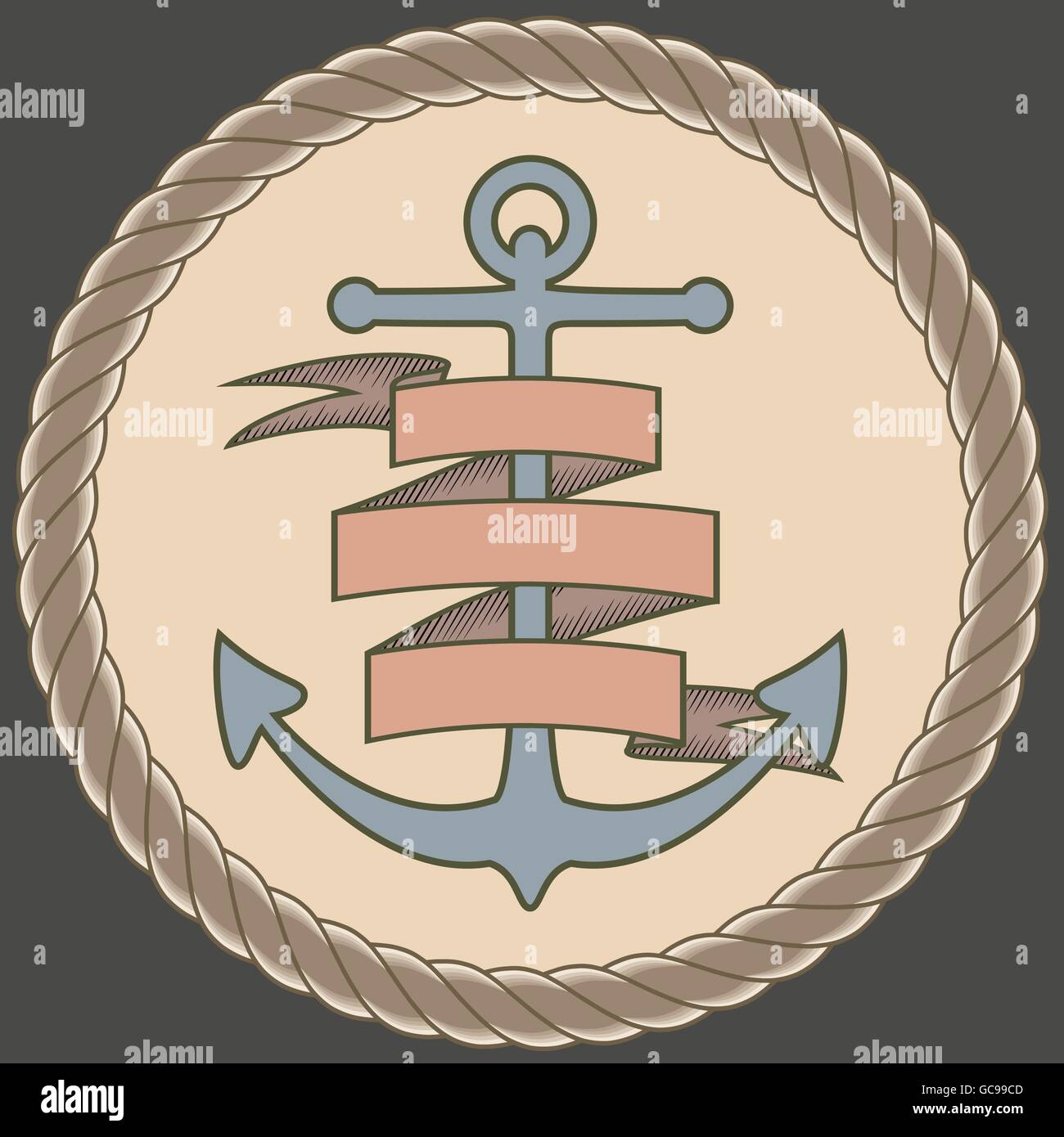 Seamless vector pattern of anchor shape Stock Vector Image & Art - Alamy