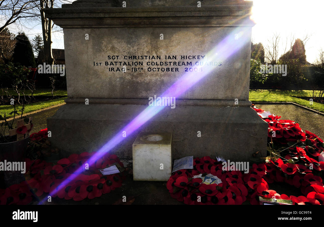 The name of British soldier Sgt Christian Ian Hickey, killed while ...