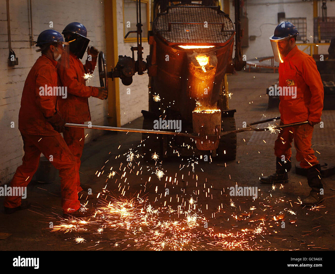Photo essay to illustrate Scottish and British Industry. Employees at ...
