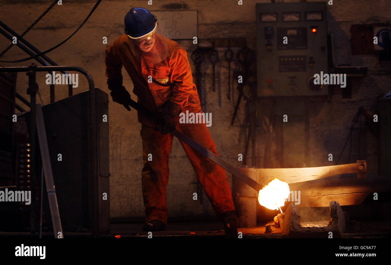 Photo essay to illustrate Scottish and British Industry. Employees at ...