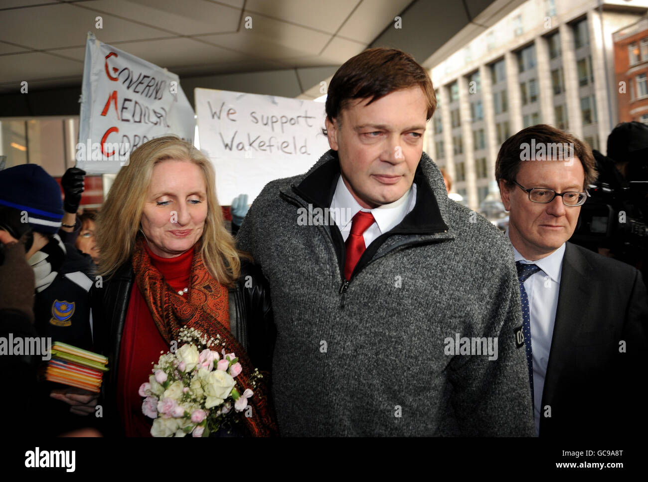 MMR research doctor Andrew Wakefield and wife Carmen Wakefield leave ...