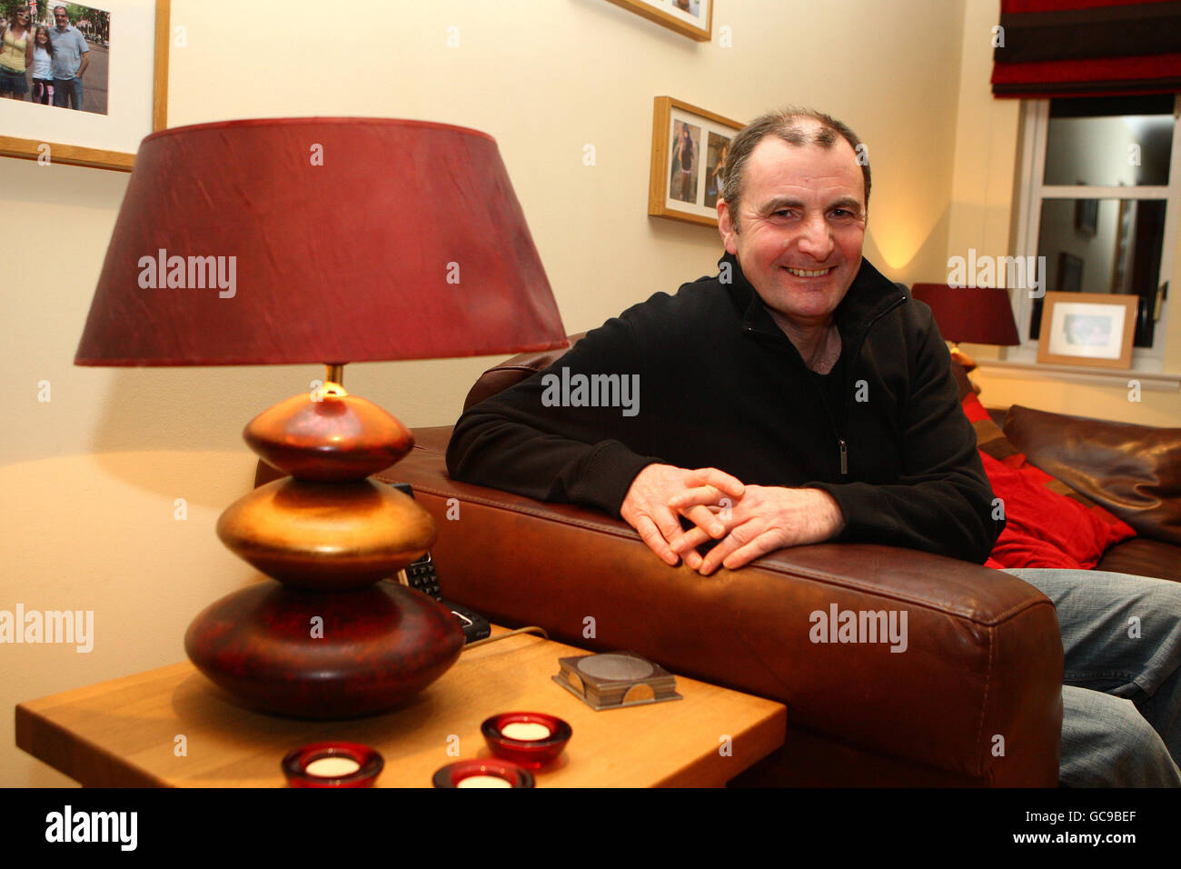 Andy Murray's father Will Murray smiles at his home in Dunblane, prior ...