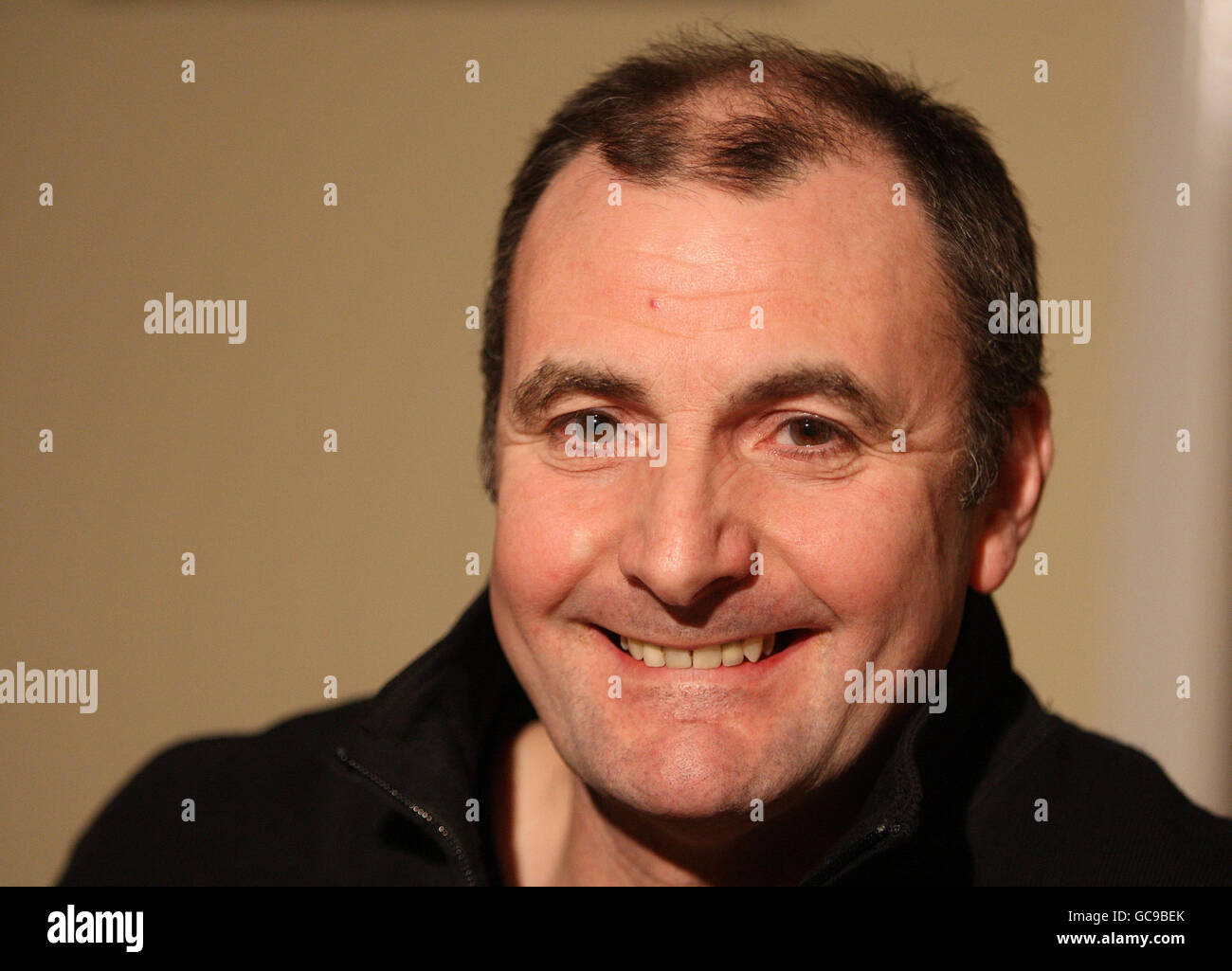 Andy Murray's father Will Murray smiles at his home in Dunblane, prior ...