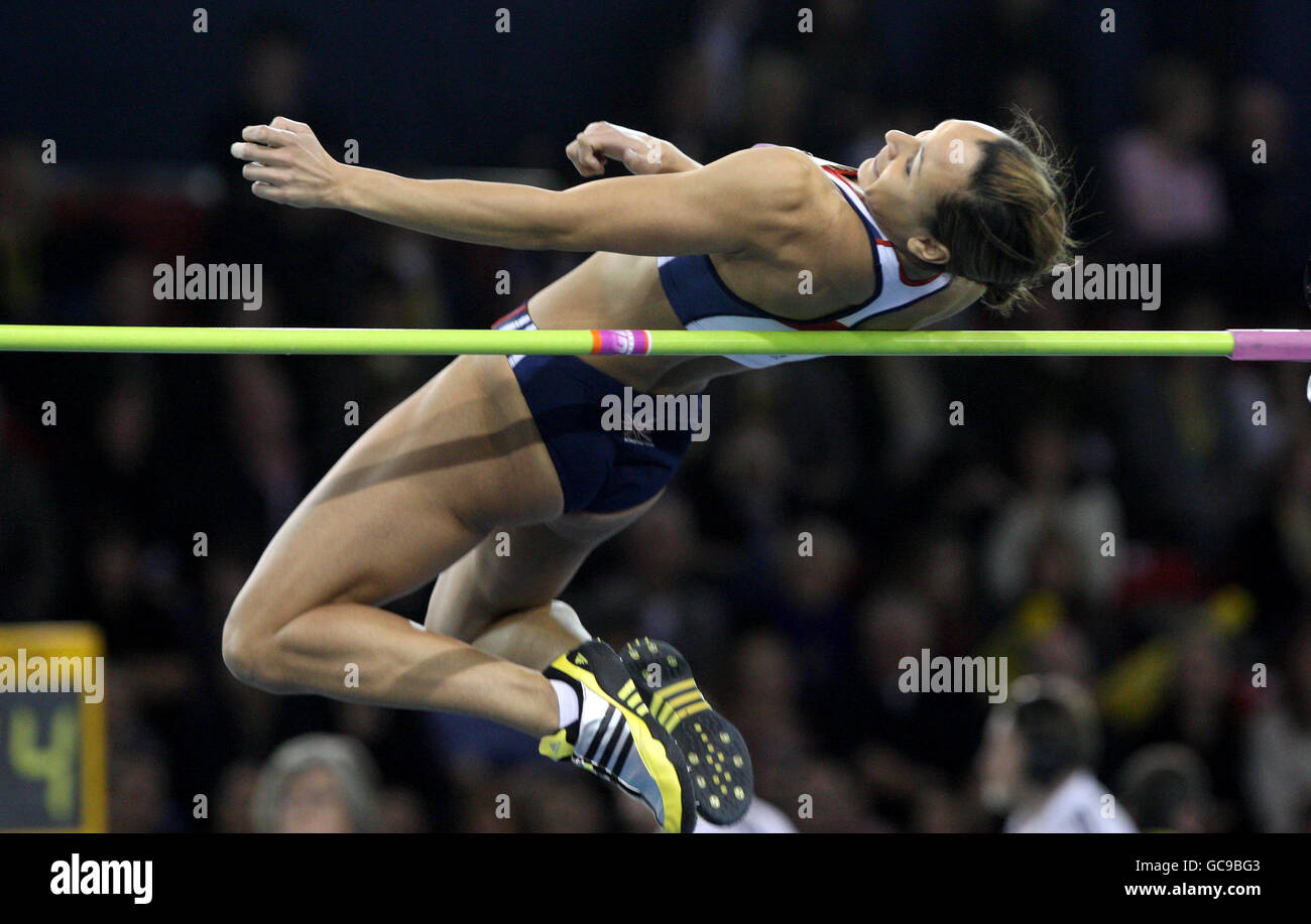 Great Britain's Jessica Ennis on her way to securing second place in ...