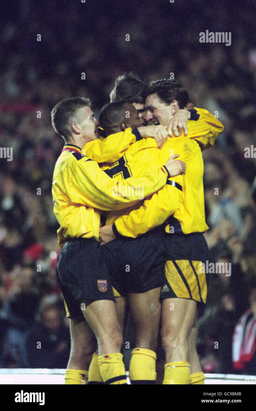 Sport football action scoring tony adams hi-res stock photography and ...