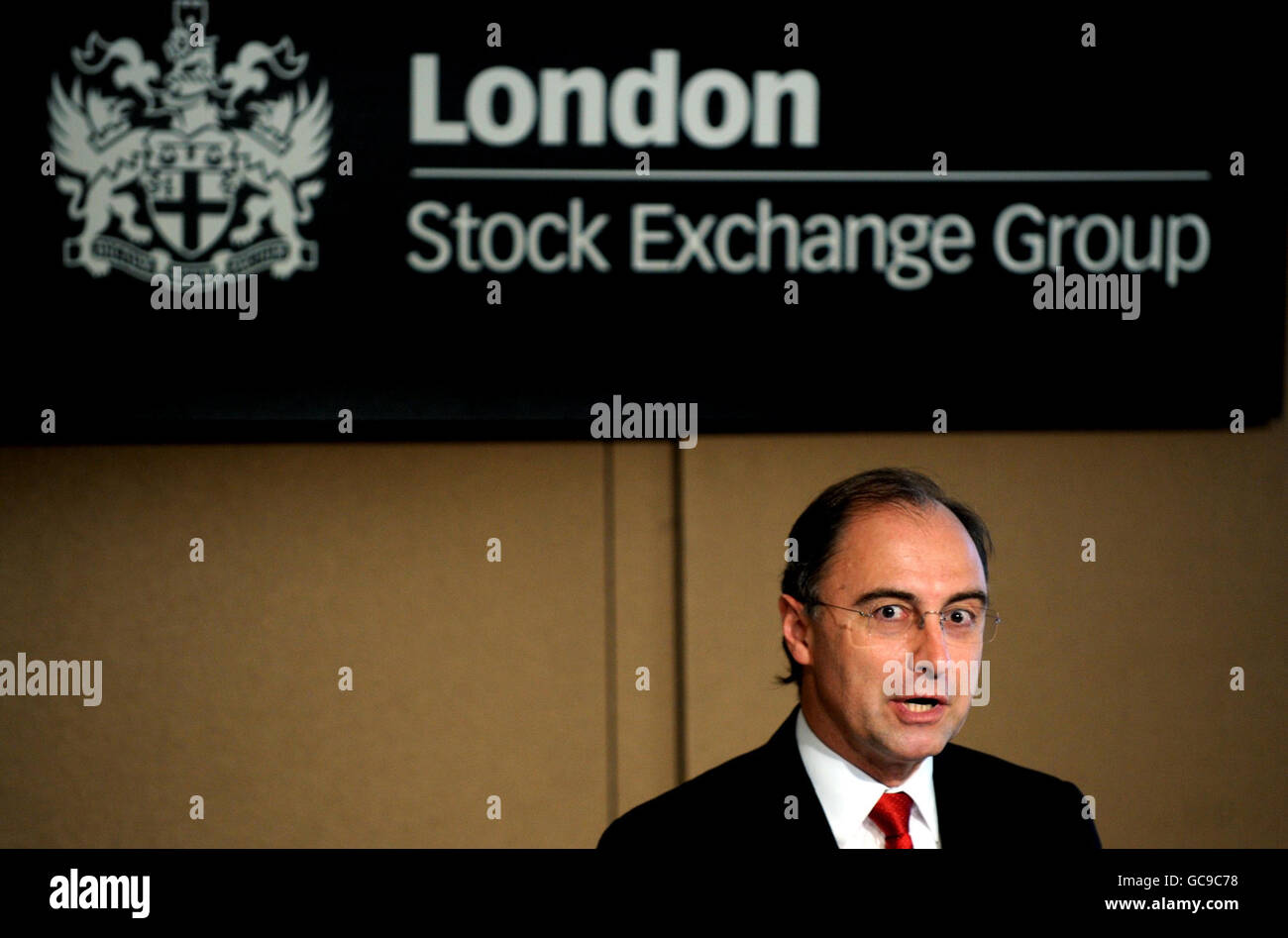 Chief Executive of the LSE, Xavier Rolet, speaks at the London Stock ...