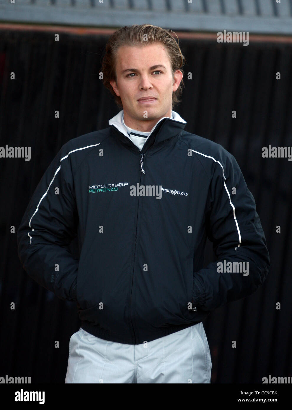 Mercedes GP driver Nico Rosberg during a photocall at the Circuit de la ...