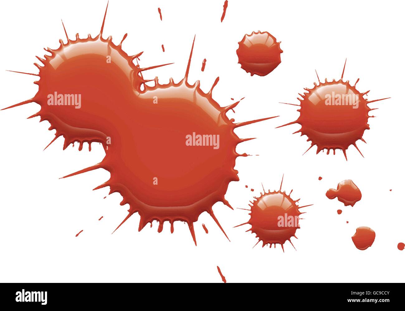 Blood Stains Set. Vector illustration Eps 10 Stock Vector Image & Art ...