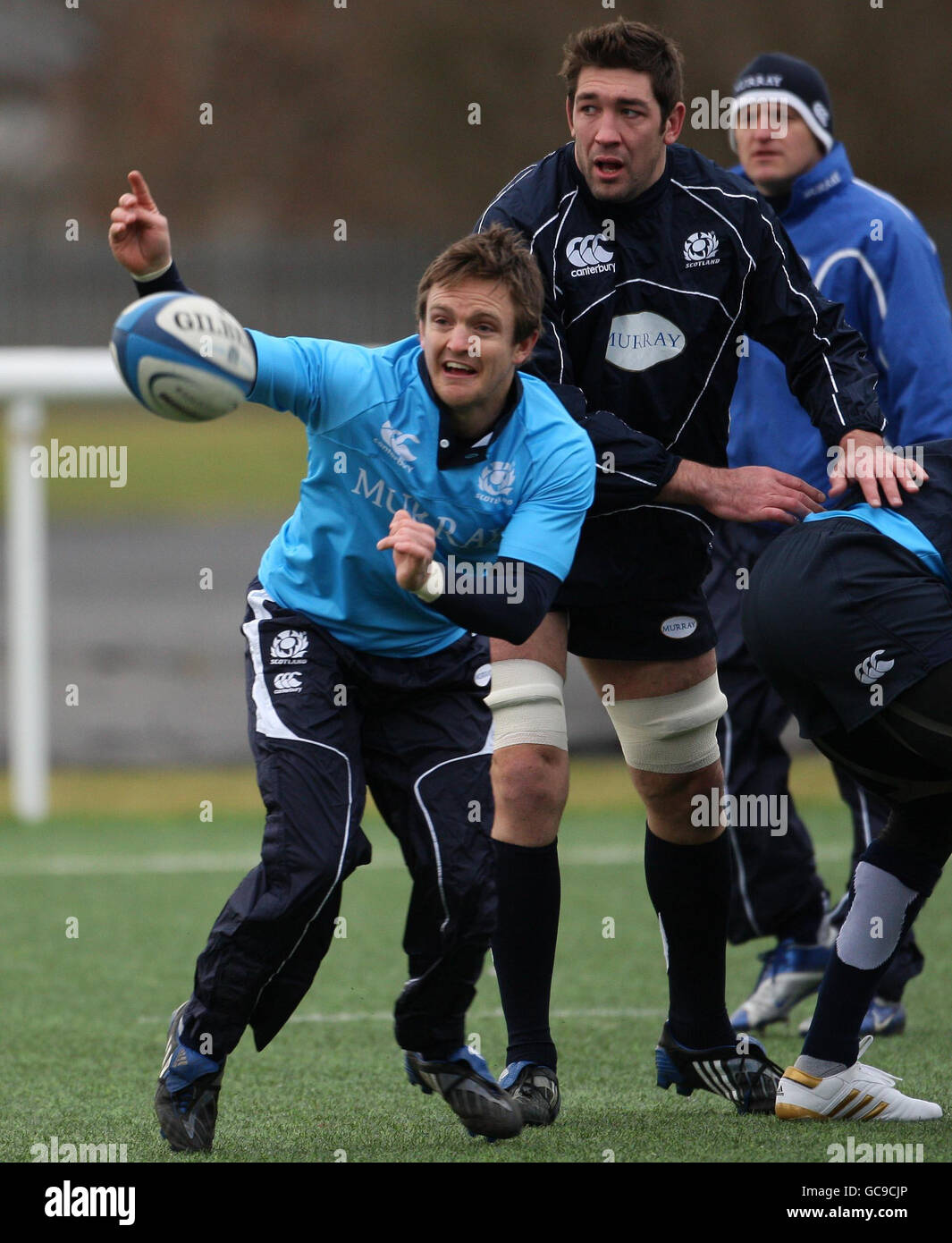 Scotland's Rory Lawson during a training session at Murrayfield ...