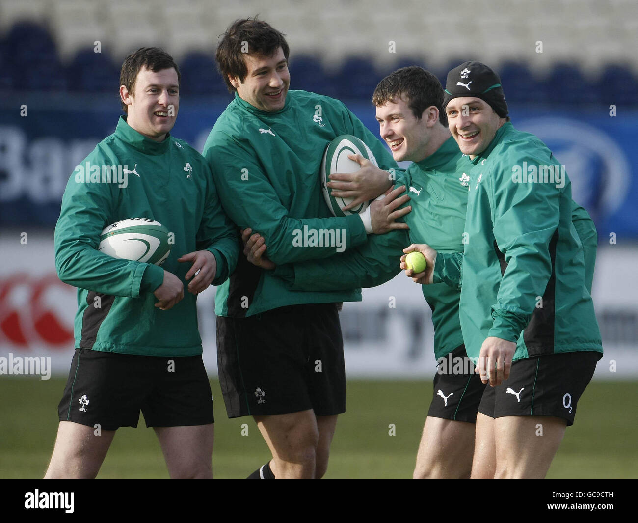Irelands david wallace training session rds in dublin hi-res stock ...