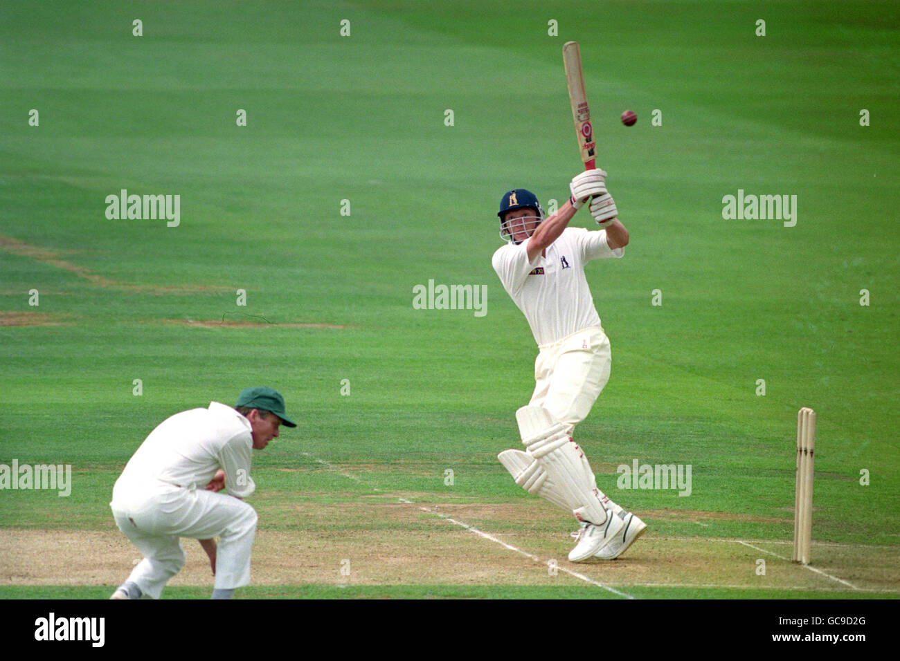WARWICKSHIRE'S DOMINIC OSTLER IN ACTION, DURING THE BENSON AND HEDGES ...