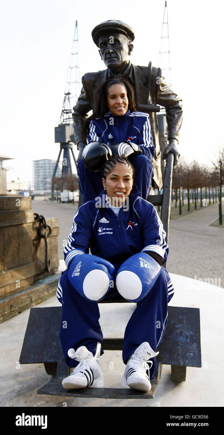 Olympic boxing hopefulls hannah beharry front hi-res stock photography ...