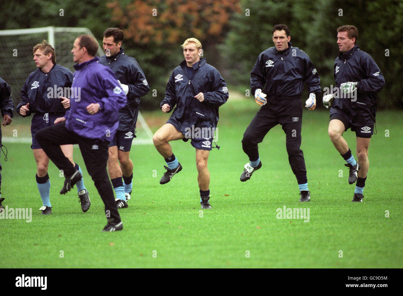 David seaman at the england training at bisham abbey hi-res stock ...