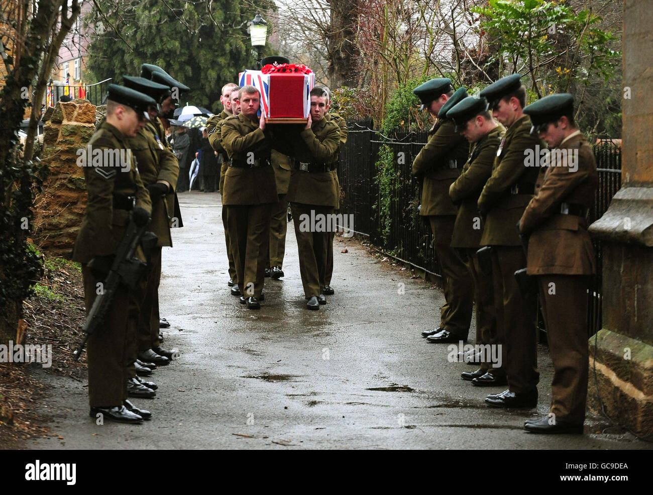 Rifleman Aidan Howell funeral Stock Photo - Alamy