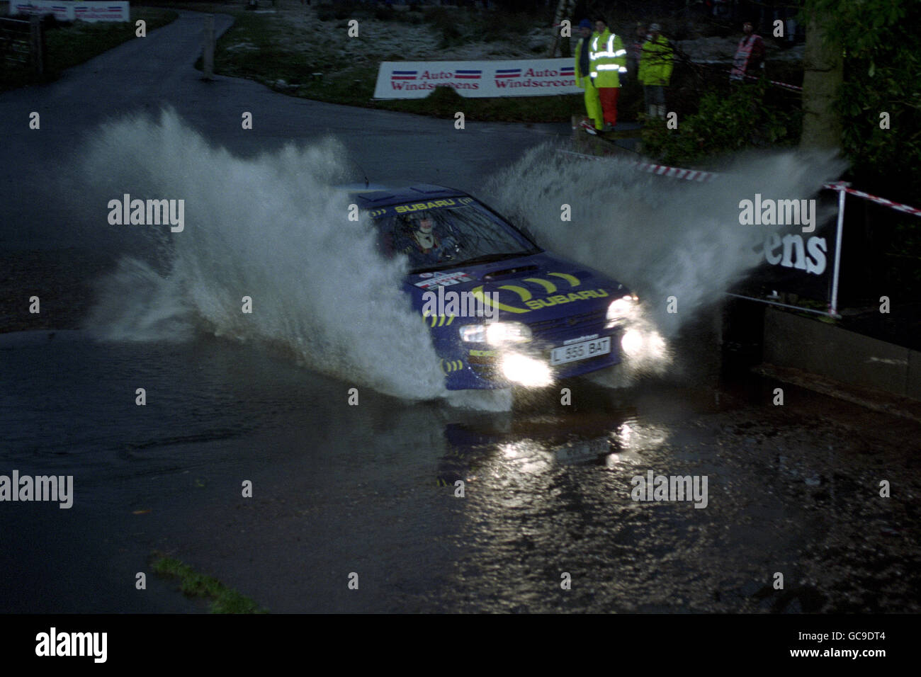 SUTTON COLDFIELD: SCOTLAND'S COLIN MCRAE POWERS HIS SUBARU IMPREZA ...