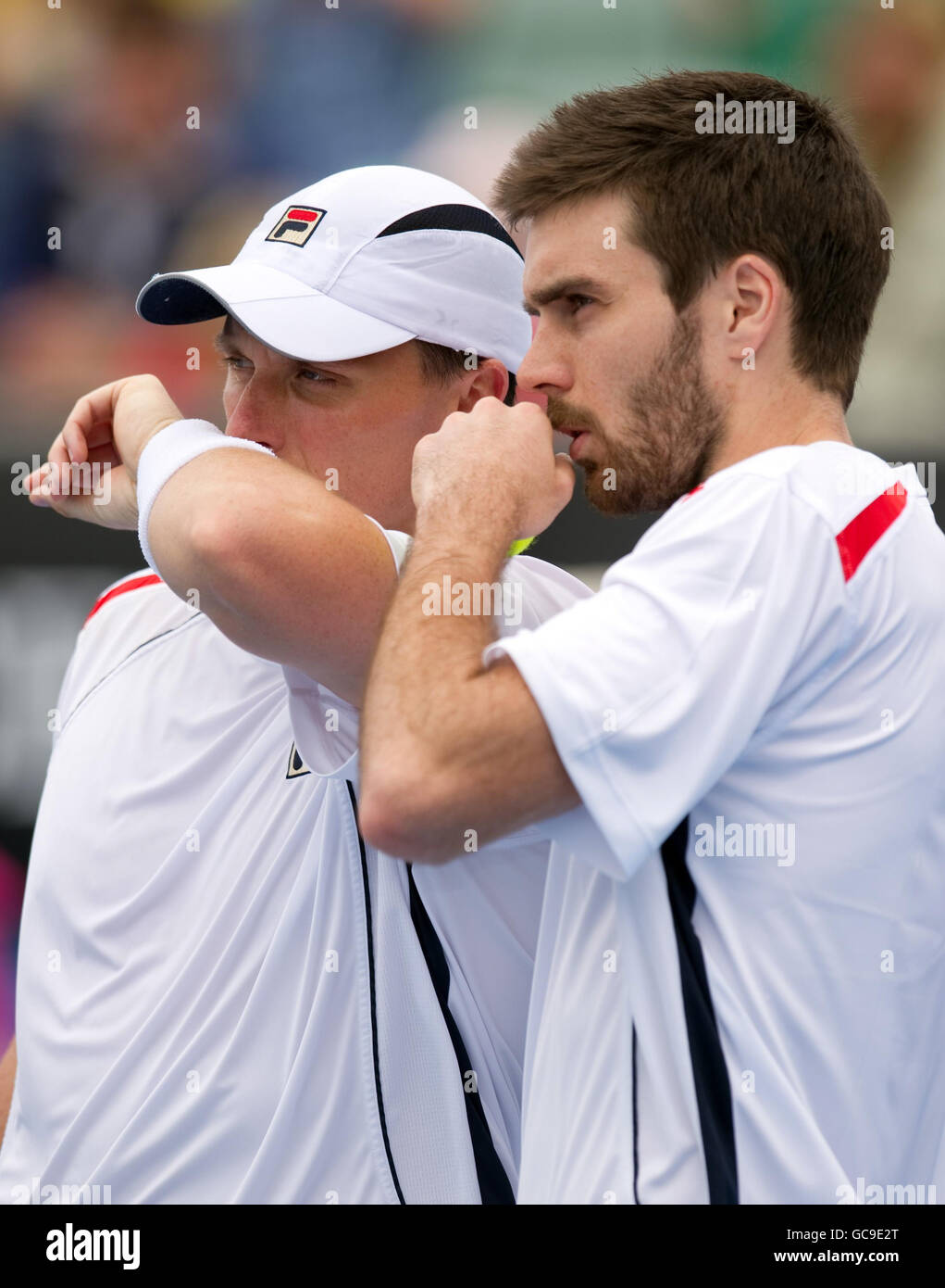 Great Britain's Ken Skupski (left) and Colin Fleming during their ...