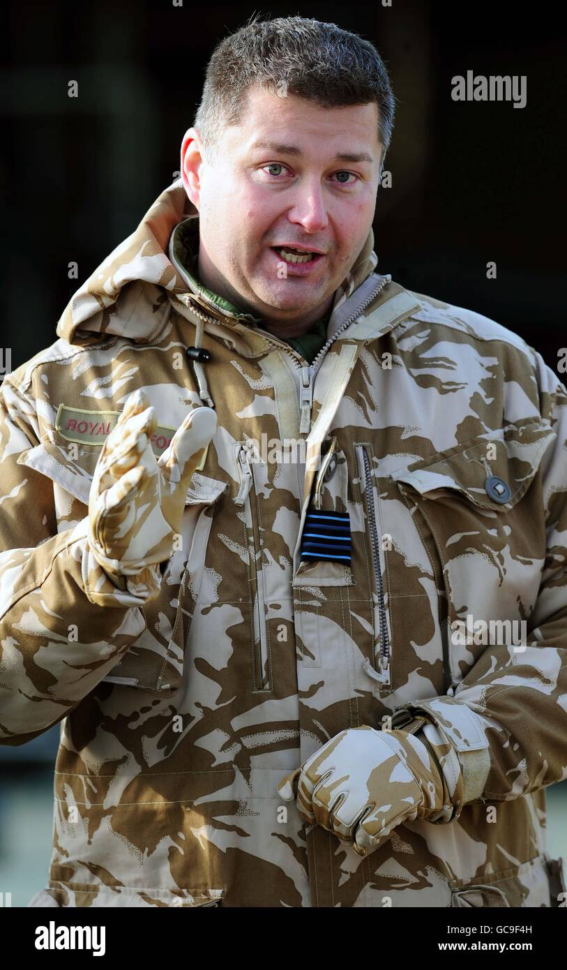 Officer Commanding 31 Squadron Wing Commander Ian 'Windy' Gale, during ...