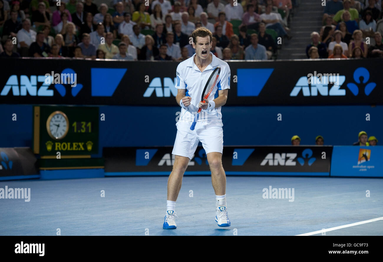 Tennis australian open 2010 day nine melbourne park hi-res stock ...