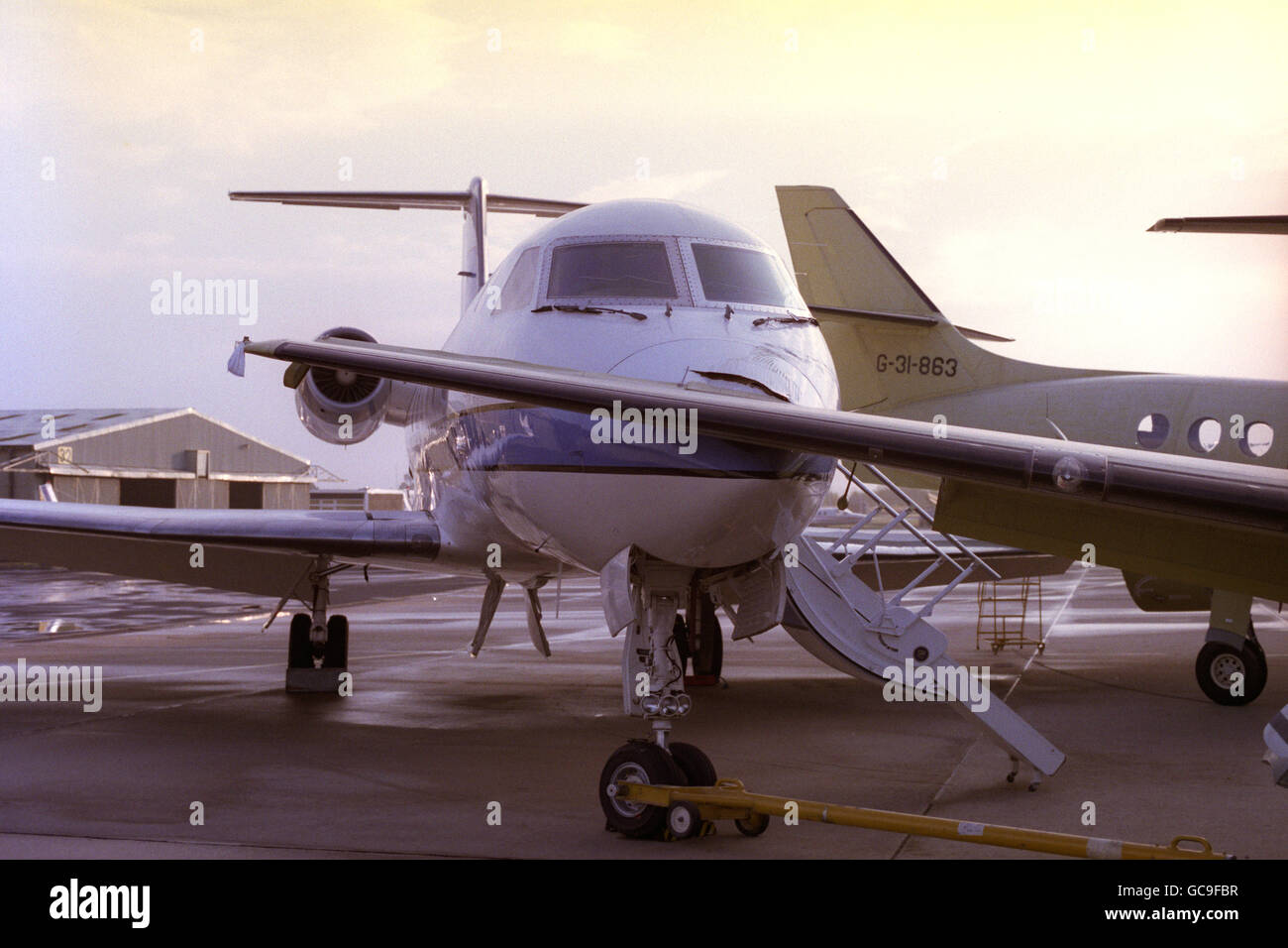 Disasters and Accidents - Planes Collide - East Midlands Airport Stock ...