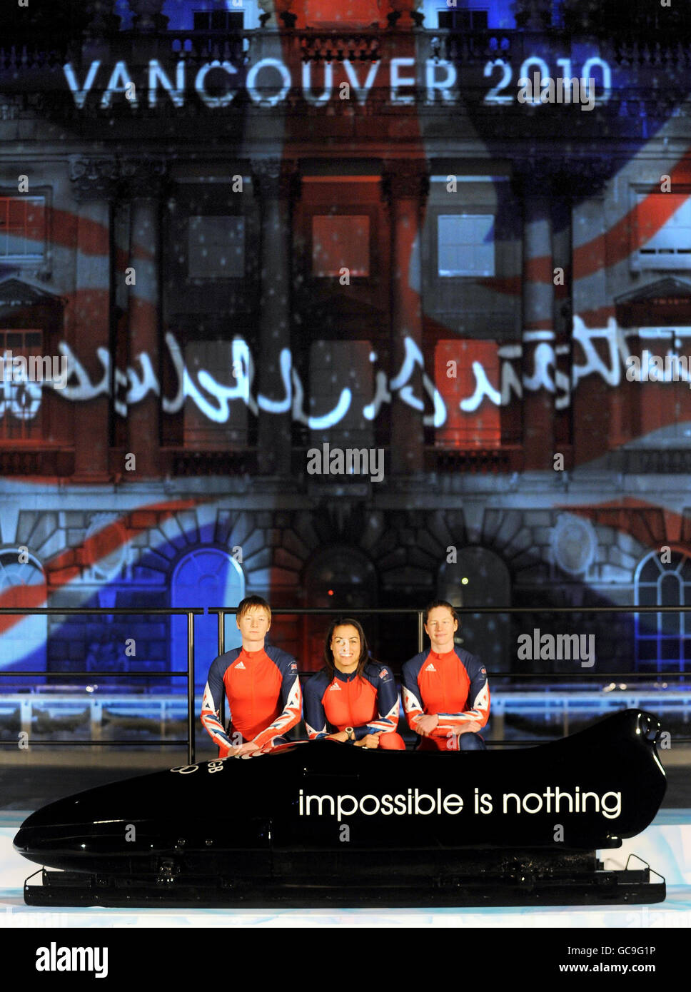 Team GB Bobsleigh athletes (left to right) Fiona Harrison, Nicola ...