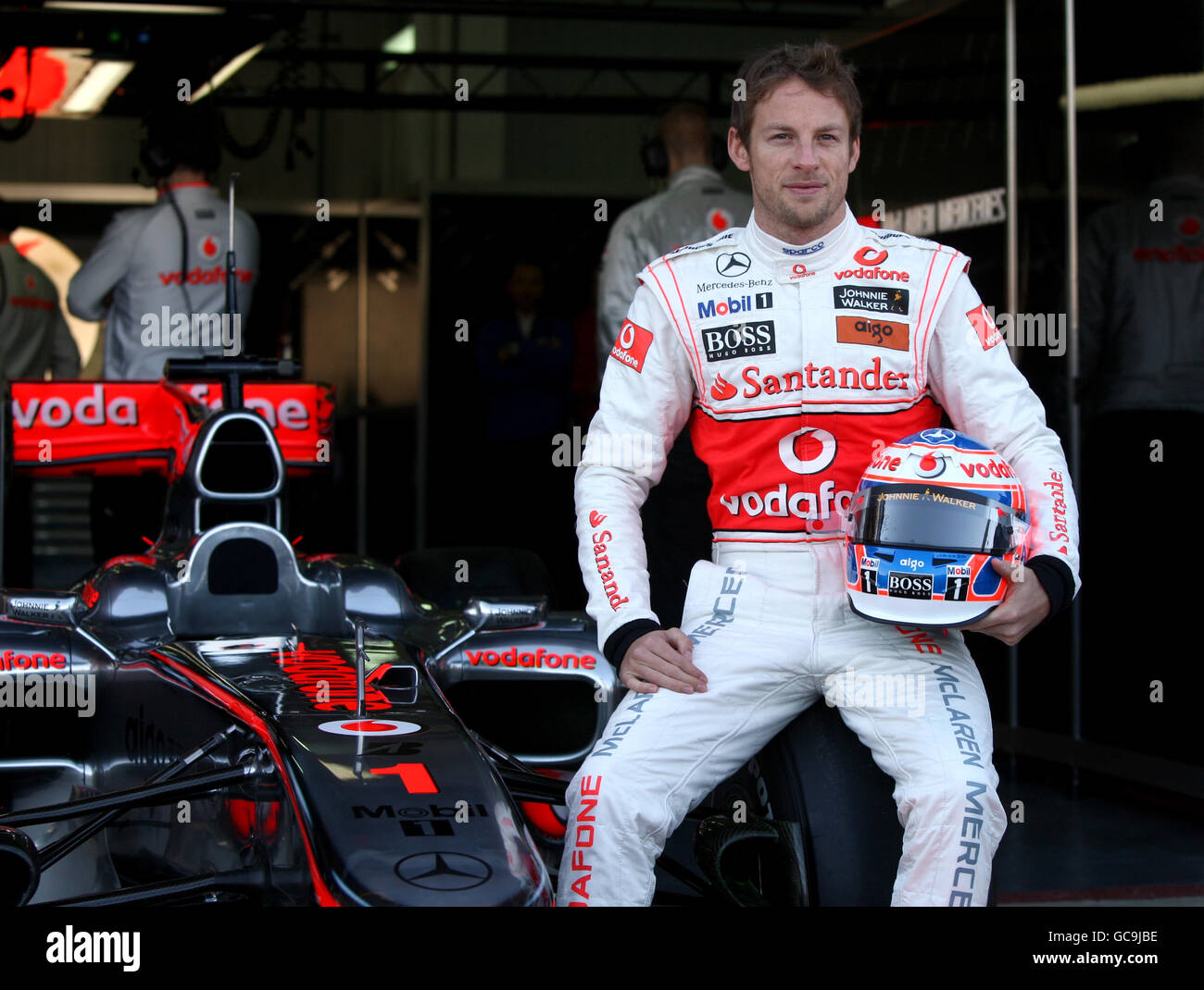 Great Britain's Jenson Button poses for a photograph with the new ...