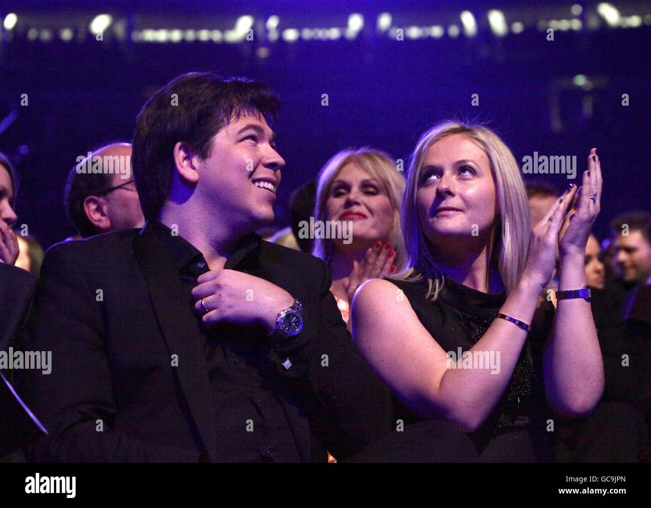 Michael mcintyre and wife during the national television awards 2010 hi ...