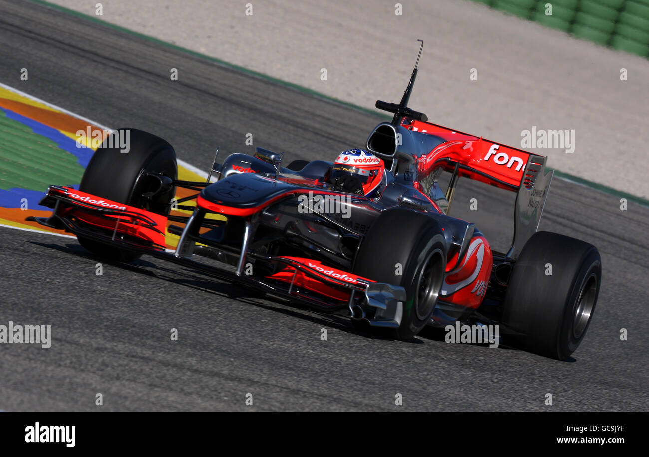 McLaren test driver Gary Paffet drives the new McLaren MP4-25 during ...