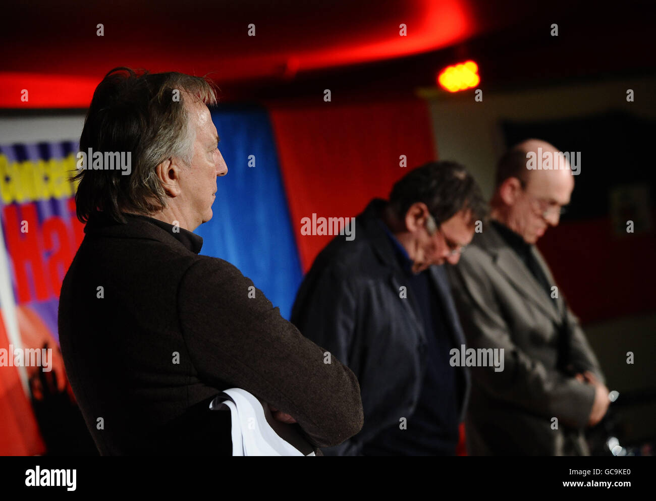 Alan Rickman, Tom Wilkinson and Andy de la Tour perform at the Concert ...