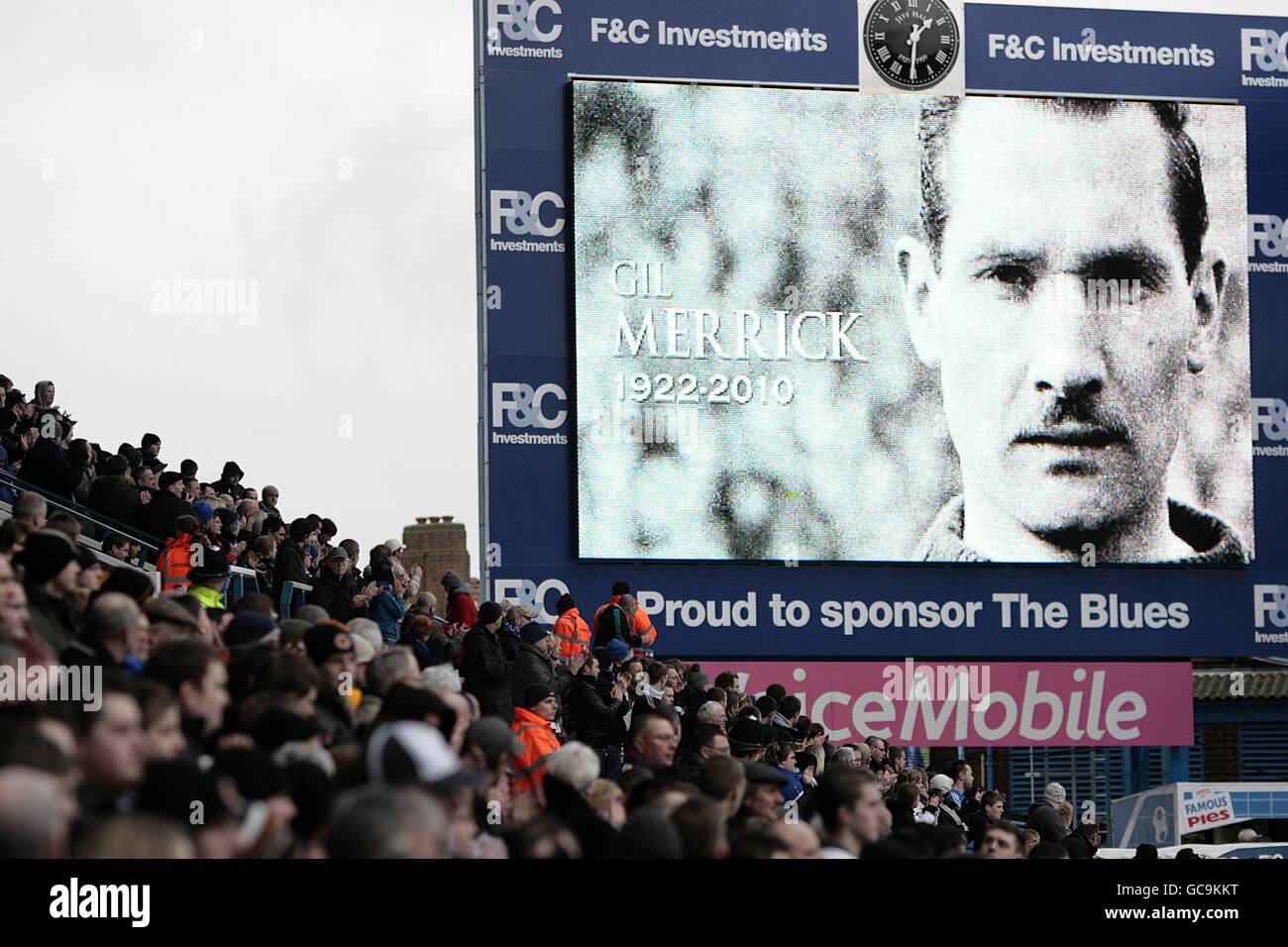An image of former Birmingham City goalkeeper Gil Merrick who past away ...