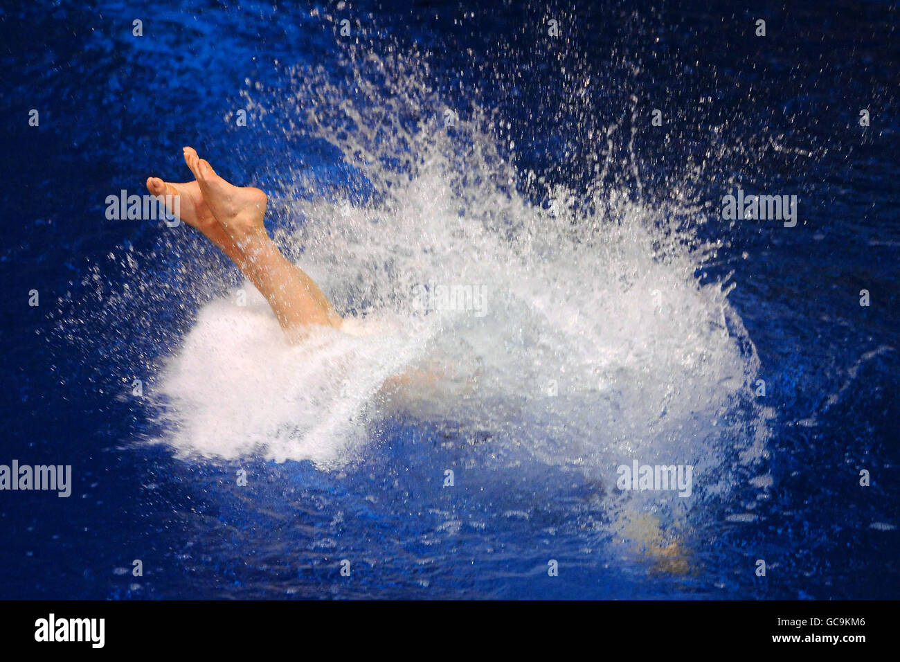 Action from the british gas national cup at ponds forge hi-res stock ...