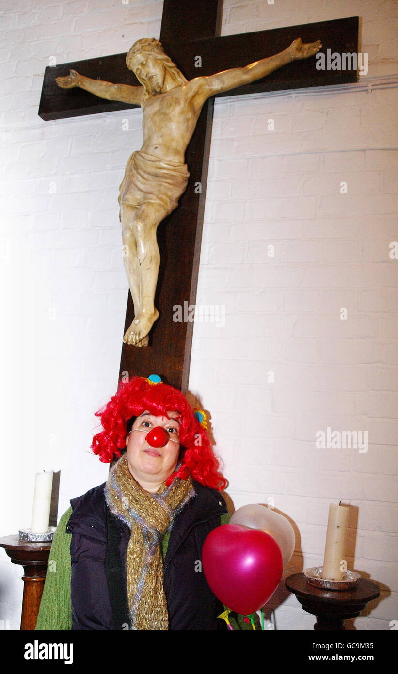 New York clown Lulu during the annual remembrance service - which she ...