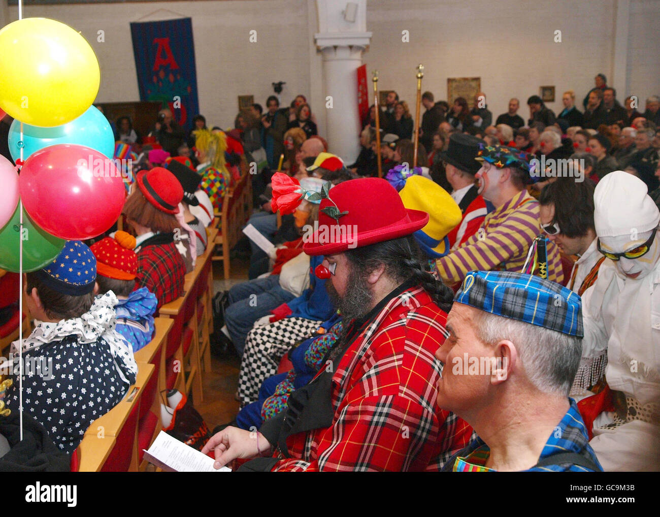 Clowns during the annual remembrance service for the celebrated clown ...