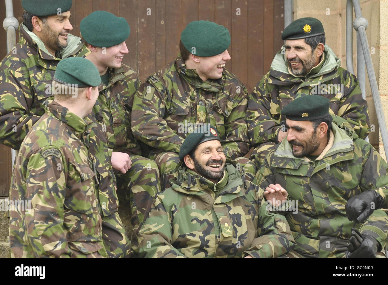 Royal Marine Commandos (names not given) from 40 Commando, based in ...