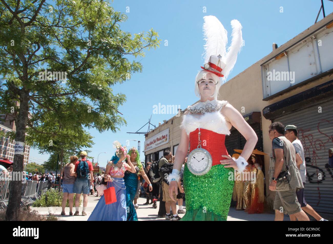 mermaid parade 2016 coney island brooklyn new york USA Stock Photo - Alamy