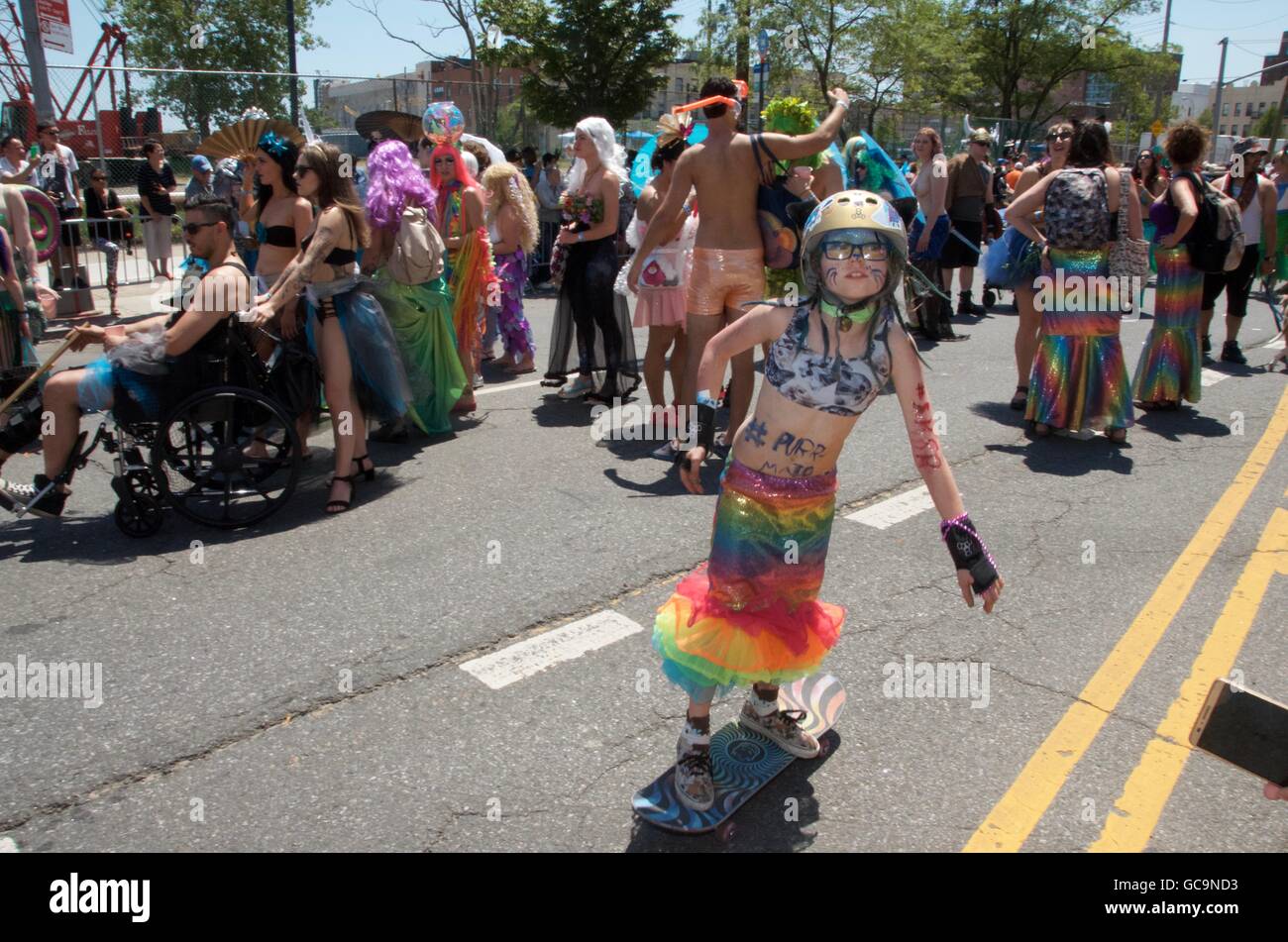 mermaid parade 2016 coney island brooklyn new york USA Stock Photo - Alamy