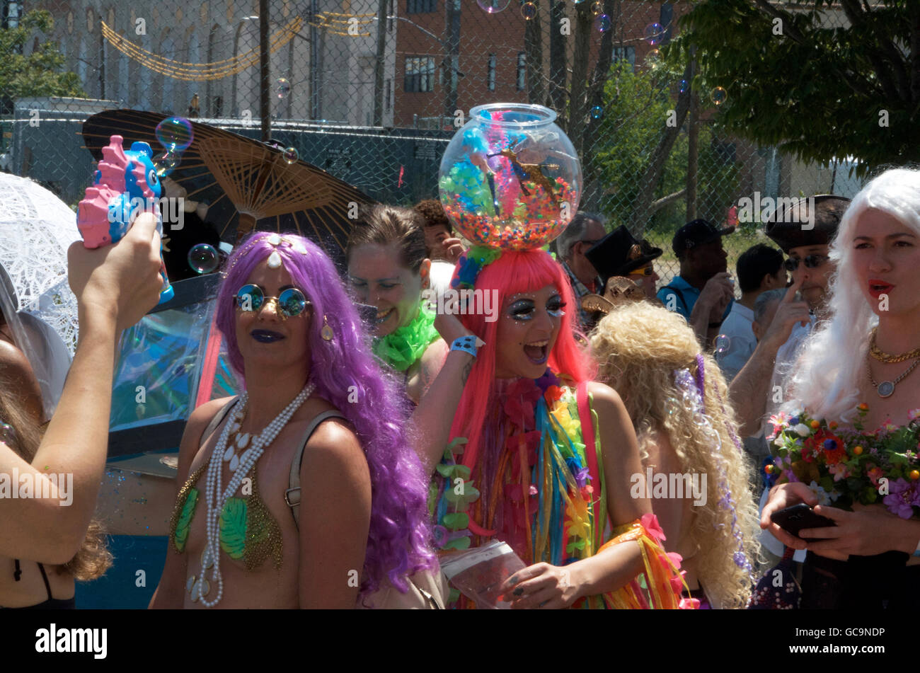 mermaid parade 2016 coney island brooklyn new york USA Stock Photo - Alamy