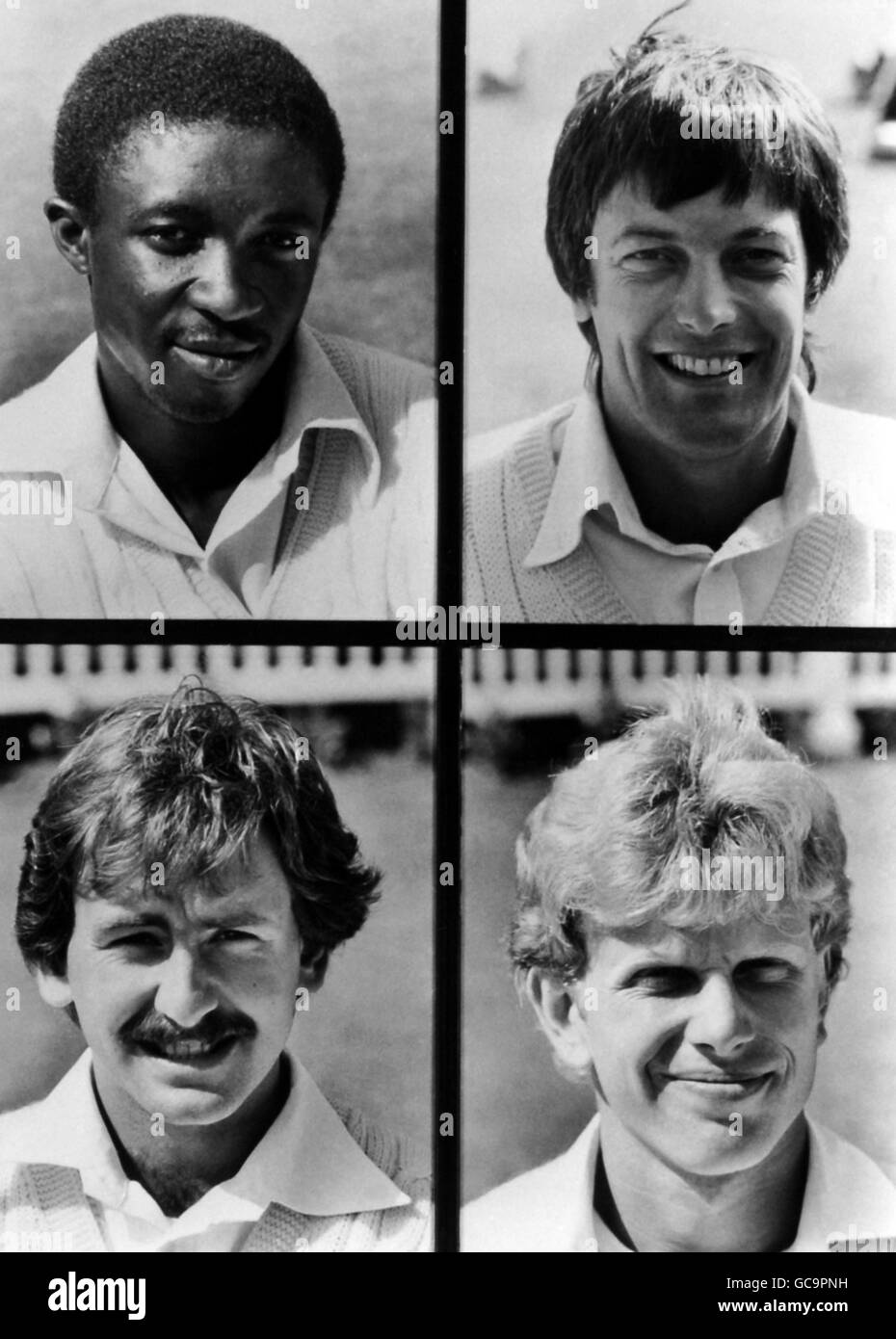 Members of the Kent coounty cricket team (top left - right ) Eldine ...