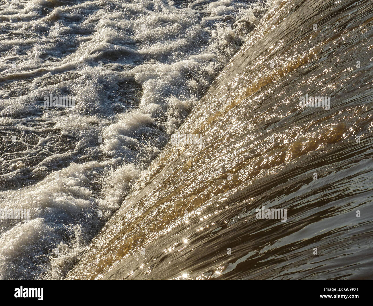 rushing water over spillway,Philadelphia,Pa Stock Photo - Alamy