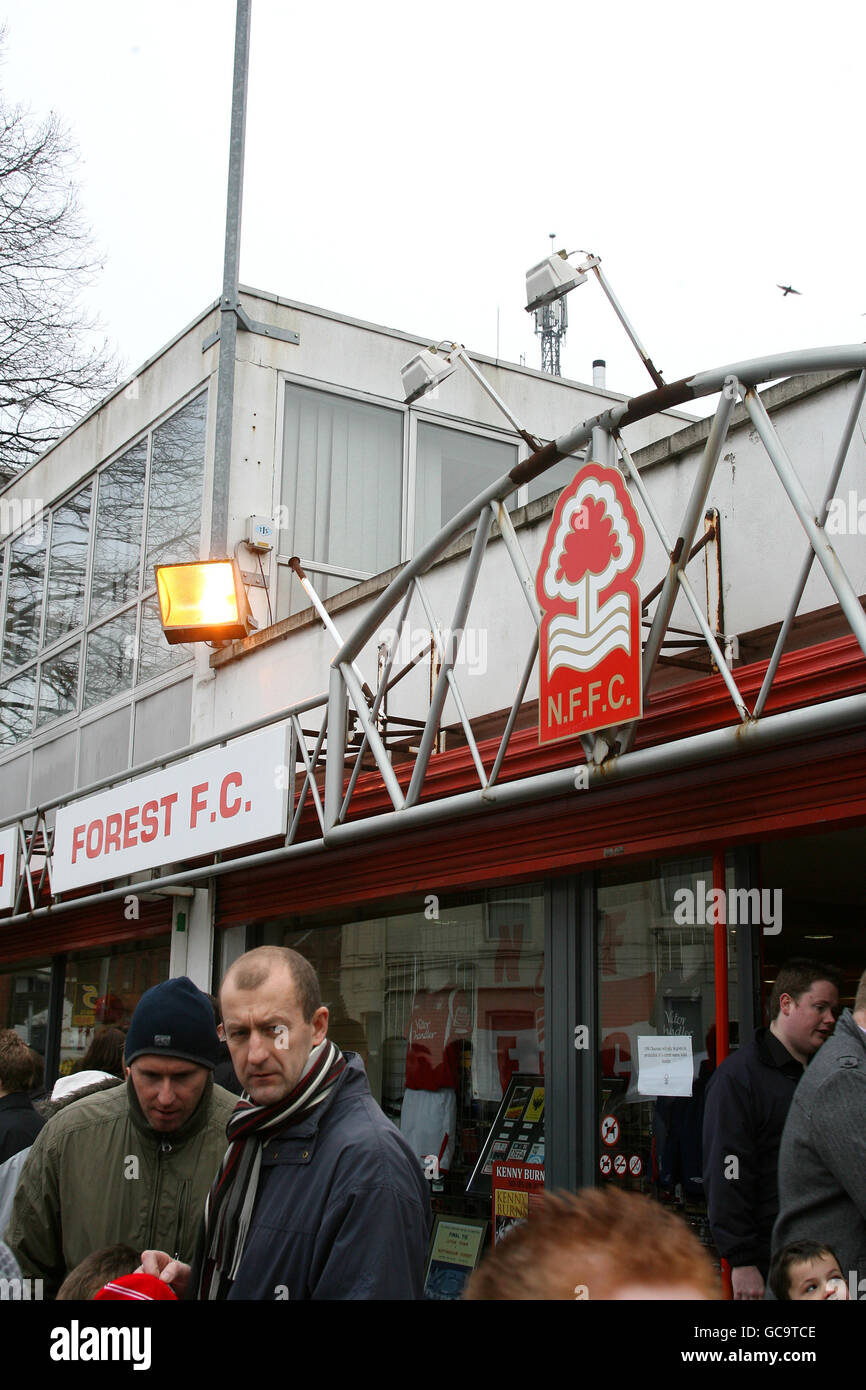 General view of the nottingham forest ticket office hi-res stock ...
