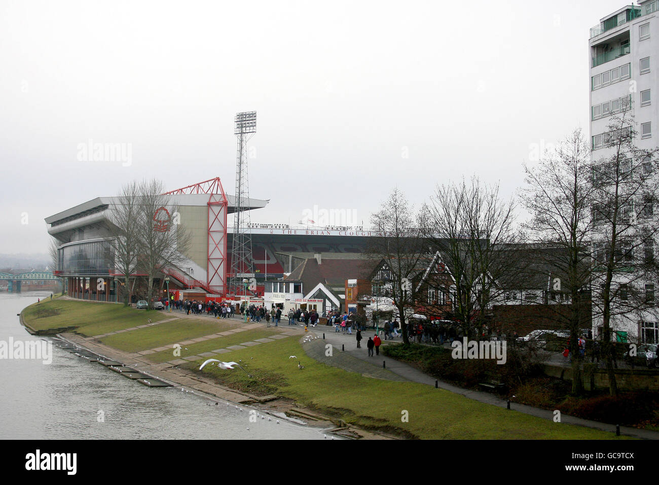 General view of The City Ground, home to Nottingham Forest Stock Photo ...