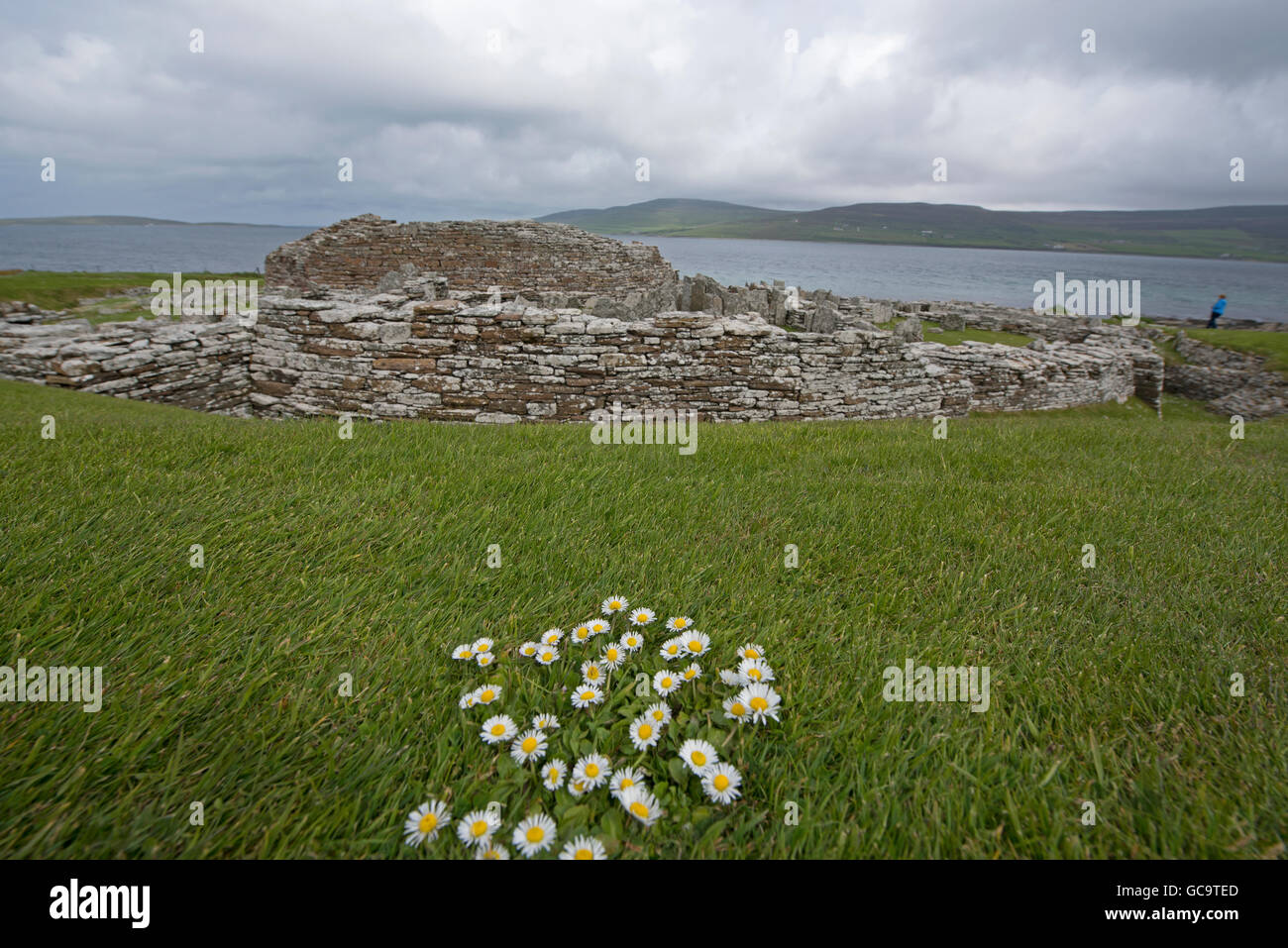 Broch of Gurness, Evie. Eynhallow Sound. North Coast. Orkney Mainland ...