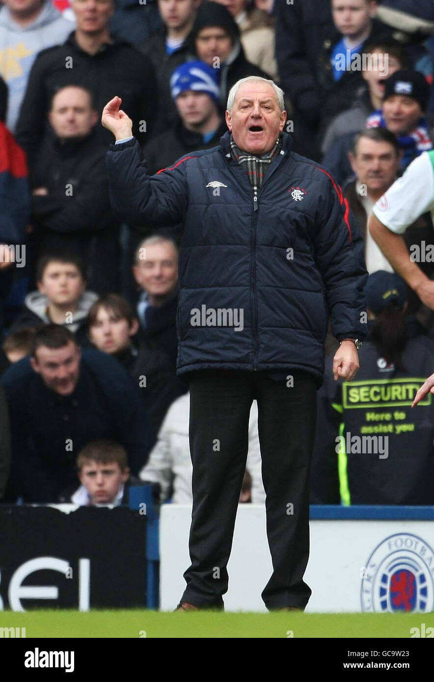 Rangers manager Walter Smith during the Clydesdale Bank Scottish ...