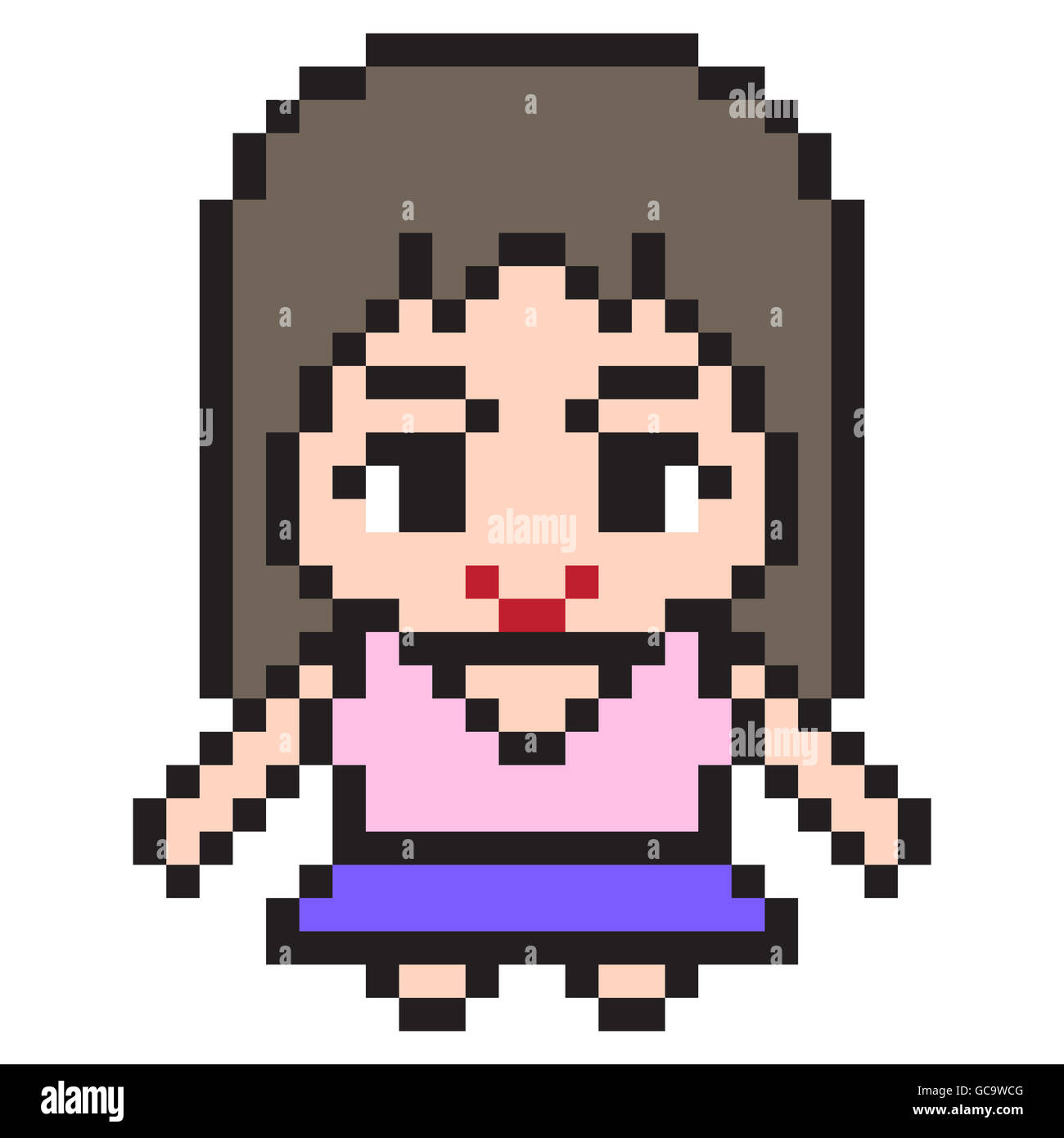 Pixel woman hi-res stock photography and images - Alamy