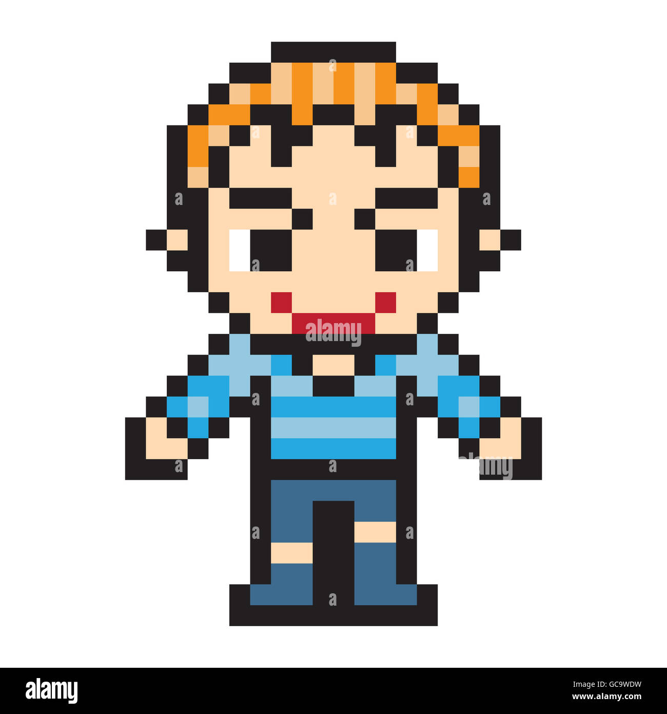 Young man cartoon illustration Cut Out Stock Images & Pictures - Alamy