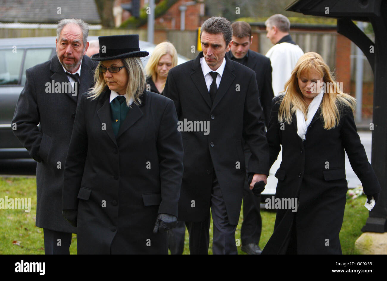 Funeral of Julie Harrison and Maisie Harrison-Copland Stock Photo - Alamy