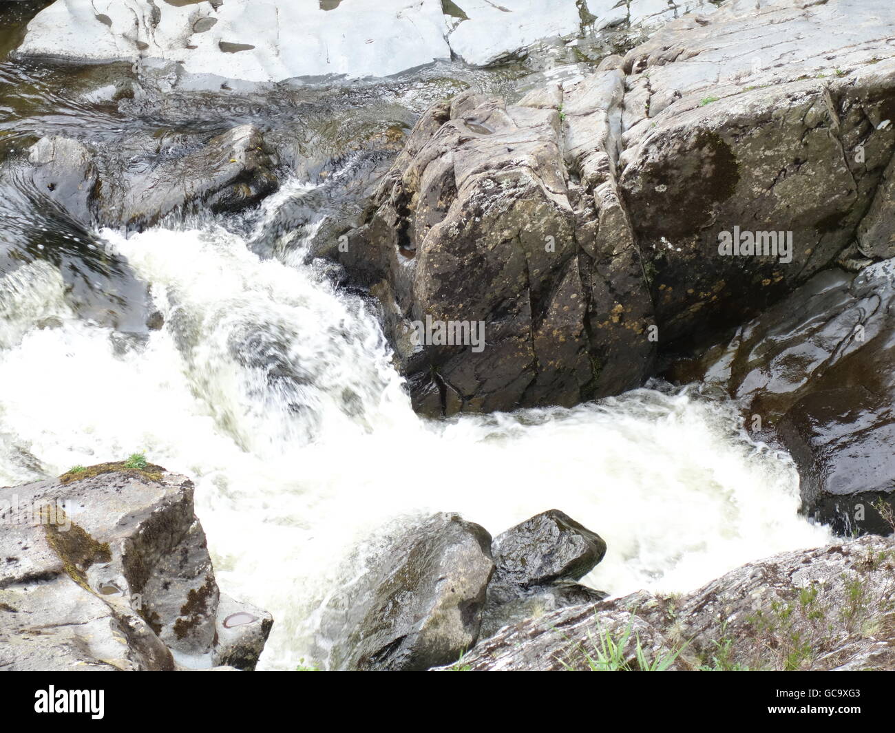 A gentle waterfall Stock Photo - Alamy